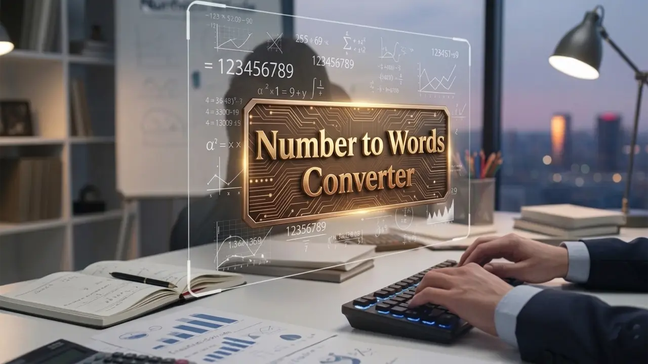 Number to Words Converter — Instant, Free, Works for Cheques